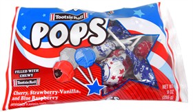 Tootsie Pops 15ct Red, White, Blue